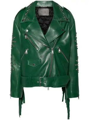Erdem Studded Leather Biker Jacket