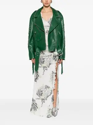 Erdem Studded Leather Biker Jacket