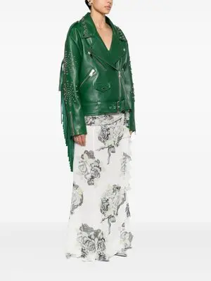 Erdem Studded Leather Biker Jacket
