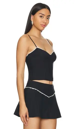 FLEUR DU MAL X Lace Cupped Tank