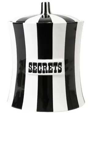 Jonathan Adler Vice Secrets Canister - Black & White