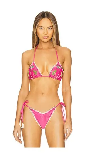 CAPITTANA Lia Bikini Top - Fuchsia