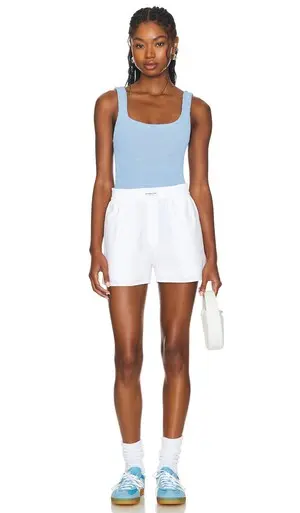 Hunza G Square Neck One Piece - Cornflower