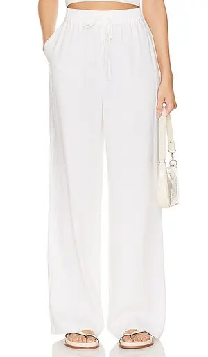 Steve Madden Venetia Wide Leg Pant - Blanc