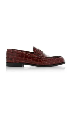 Christian Louboutin Croc Effect Shoes For Women