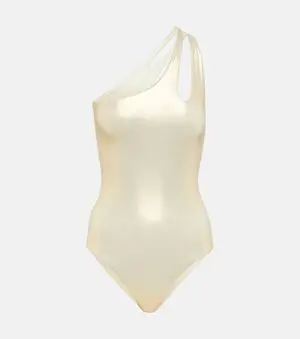 Melissa Odabash Jamaica Metallic One-piece Swimsuit - White