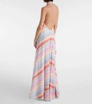 Missoni Zig Zag Halterneck Maxi Dress