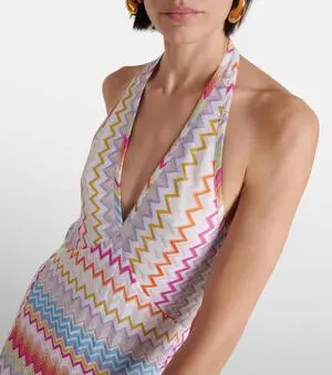 Missoni Zig Zag Halterneck Maxi Dress