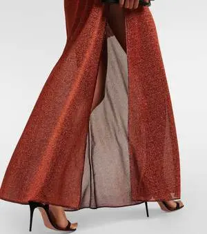 Oseree Lumière Maxi Dress - Brown