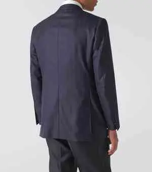 Thom Sweeney Wool Suit Jacket - Blue