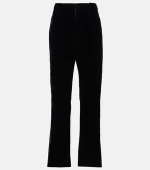 TOM FORD Wallis Straight Velvet Pants