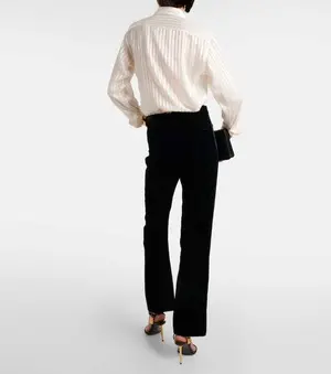 TOM FORD Wallis Straight Velvet Pants