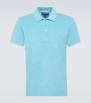 Vilebrequin Phoenix Cotton-blend Terry Polo Shirt - Blue