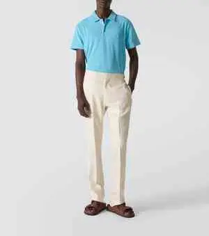 Vilebrequin Phoenix Cotton-blend Terry Polo Shirt - Blue