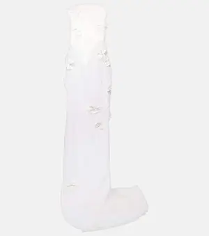 jacquemus embroidered silk-blend mousseline maxi dress Jacquemus – Jacquemus Maxi Pesce Dress in Barcelona or Shop Online Mujer  721-000625 01 main image 1