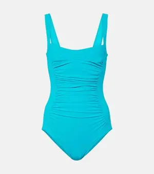 KARLA COLLETTO Ruched One-piece Swimsuit - Blue