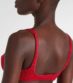 Oseree Lamé Bikini - Red
