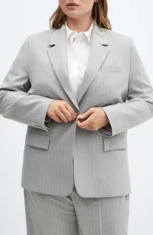 Mango Pinstripe Jacket
