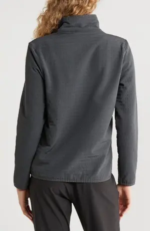 FREE FLY Grid Bonded Fleece Zip Jacket - Black Sand
