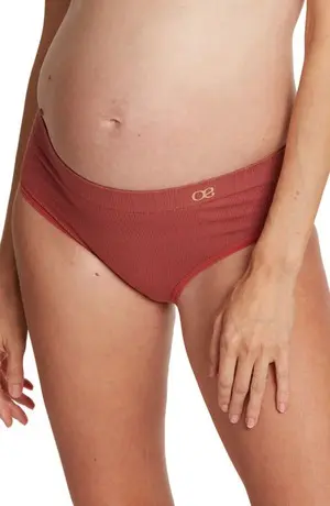 CACHE COEUR Zoe Maternity Briefs - Terracotta