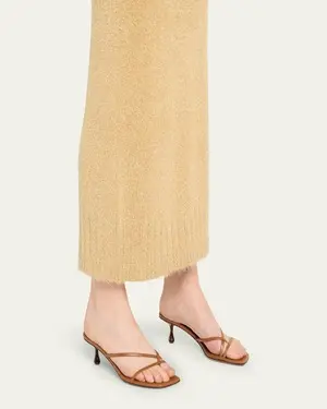 JIMMY CHOO Etana Leather Strappy Mule Sandals