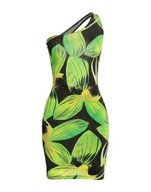 LOUISA BALLOU One-shoulder Mini Dress - Brown