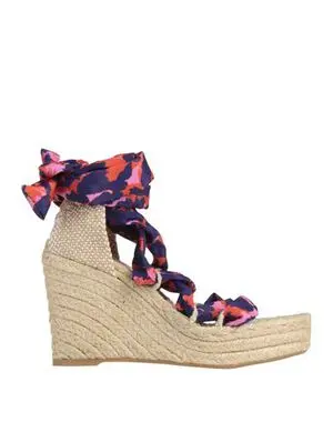 DIANE VON FURSTENBERG X CASTAÑER Espadrille Wedge Sandals - Purple