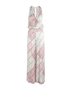 Poupette St Barth Jumpsuit In Floral-print Viscose - Pink