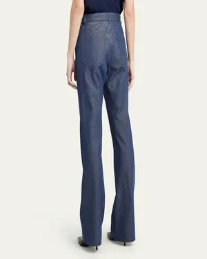 Giorgio Armani Bootleg Jeans With Logo