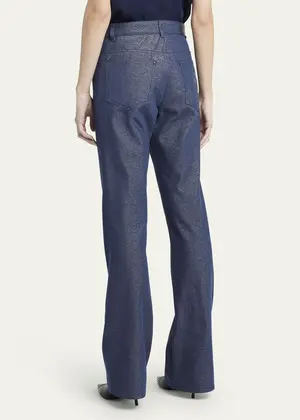 Giorgio Armani Bootleg Jeans With Logo