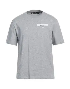 Palm Angels Man T-shirt Black Size Xs Cotton, Polyester Grey