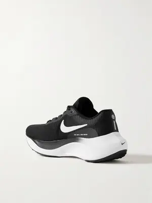 Nike Zoom Fly 5 Rubber-trimmed Mesh Sneakers - Black