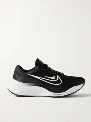 Nike Zoom Fly 5 Rubber-trimmed Mesh Sneakers - Black