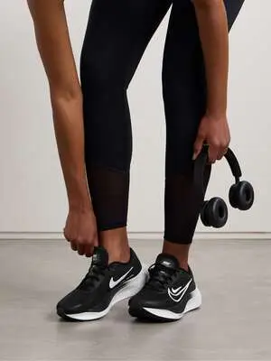 Nike Zoom Fly 5 Rubber-trimmed Mesh Sneakers - Black