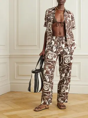 Mara Hoffman Jackie Printed Hemp Pants