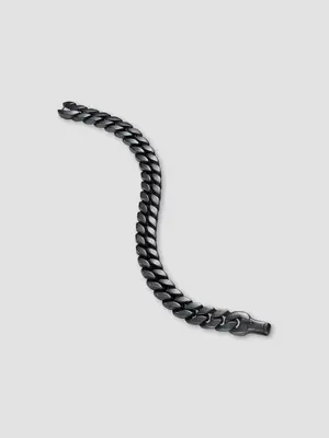 David Yurman Curb Chain Bracelet In Titanium, 11.5mm