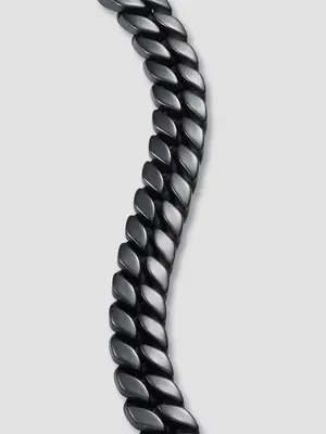 David Yurman Curb Chain Bracelet In Titanium, 11.5mm