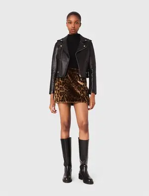 Maje Leather Biker Jacket
