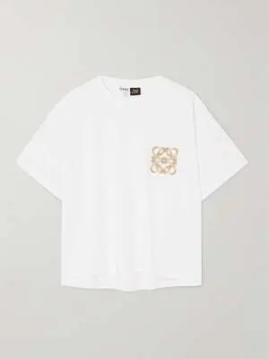 Loewe Paula'S Ibiza AppliquéD T-Shirt In White - 40% Off