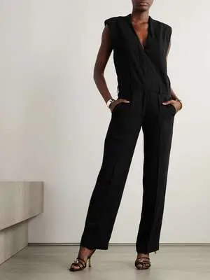 Isabel Marant Pleated Crepe Jumpsuit