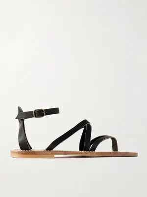 K.JACQUES Epicure Leather Sandals - Black