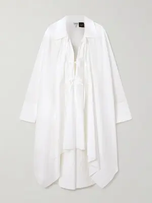 Loewe Cotton-blend Poplin Midi Shirt Dress