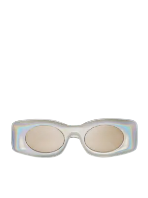 Loewe Paula's Ibiza Rectangle-frame Sunglasses - White