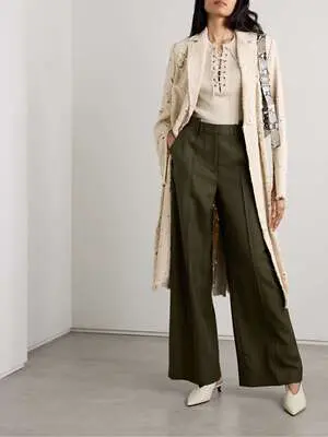JASON WU Asymmetric Paneled Wide-leg Pants