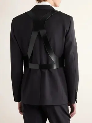 Alexander McQueen Glossed-leather Harness Belt
