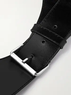 Alexander McQueen Glossed-leather Harness Belt