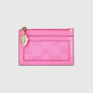 Gucci Gg Card Case Wallet - Pink | Editorialist