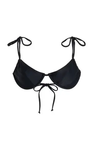 MARE PERPETUA August Balconette Bikini Top - Black