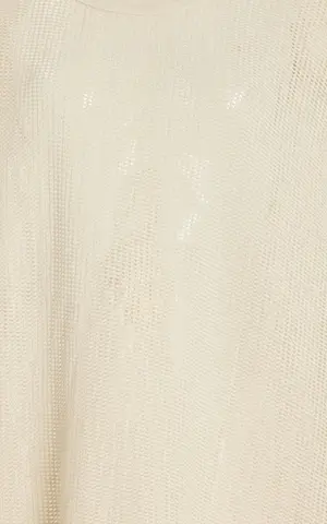 SLVRLAKE Oversized Waffle-knit Cotton Top Xs
