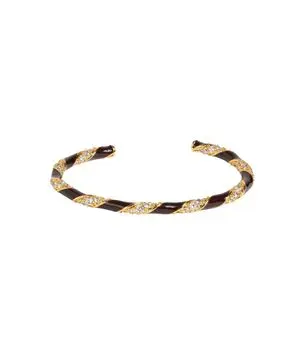 Zimmermann Zimmermann Gold-Tone Bangle Burgundy